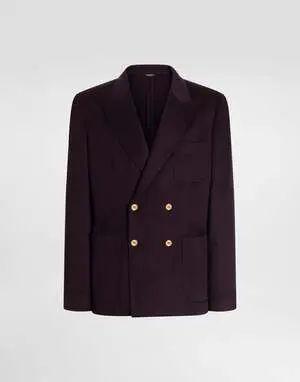 Dolce & Gabbana Double-breasted Portofino Cashmere Jacket - Purple