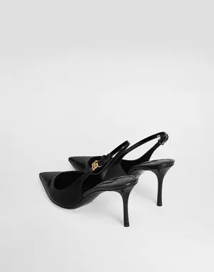 Dolce & Gabbana Slingback Pumps And Slingback Leather - Black