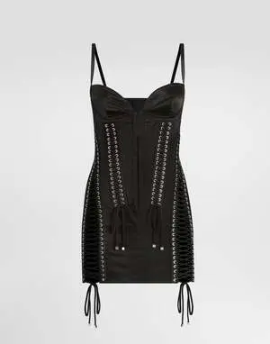 Dolce & Gabbana Duchesse Dress With Balconette Dresses - Black