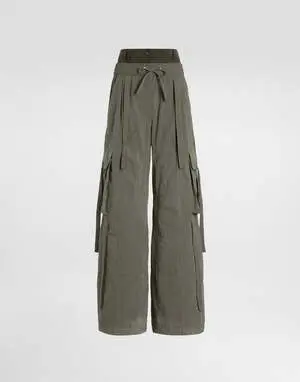Dolce & Gabbana Waxed Faille Trousers Pants And Shorts Fabric - Multicolor