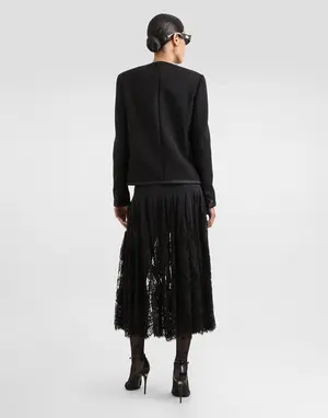 Dolce & Gabbana Single-breasted Jacket In Double Crêpe Coats And Jackets