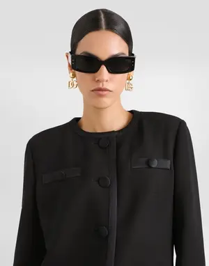 Dolce & Gabbana Single-breasted Jacket In Double Crêpe Coats And Jackets