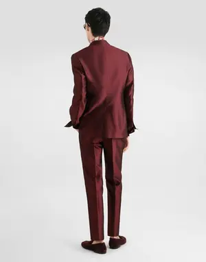 Dolce & Gabbana Giacca Suits And Blazers Burgundy Silk