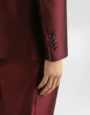 Dolce & Gabbana Giacca Suits And Blazers Burgundy Silk