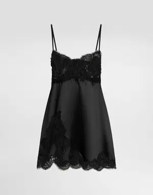 Dolce & Gabbana Soft Satin Dress Dresses - Black