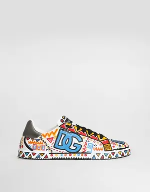 Dolce & Gabbana Woven Lace-up Sneakers - Multicolor