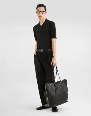 Dolce & Gabbana Silk Knit Polo Shirt Sweaters And Cardigans