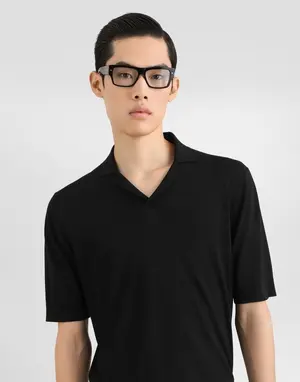 Dolce & Gabbana Silk Knit Polo Shirt Sweaters And Cardigans