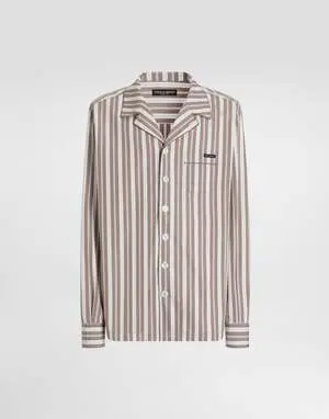Dolce & Gabbana Compact Striped Poplin Vanity Shirt Shirts Multi-colored - Multicolor