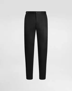 Dolce & Gabbana Cotton Gabardine Trousers Pants And Shorts Cotton - Black