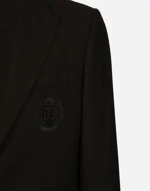 Dolce & Gabbana Single-breasted Wool Taormina-fit Jacket With Dg Patch Suits And Blazers