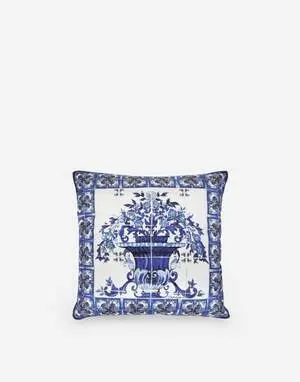 Dolce & Gabbana Silk Twill Cushion Small Small Cushions - Multicolor