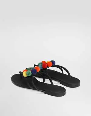 Dolce & Gabbana Beachwear Slides And Mules Multi-colored