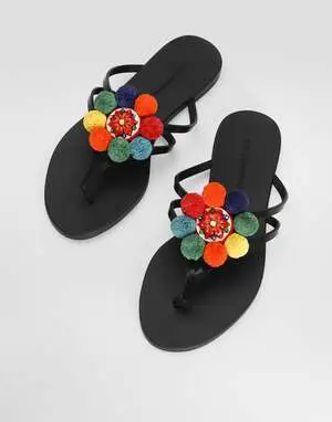 Dolce & Gabbana Beachwear Slides And Mules Multi-colored