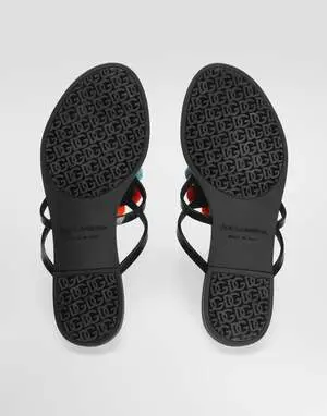 Dolce & Gabbana Beachwear Slides And Mules Multi-colored