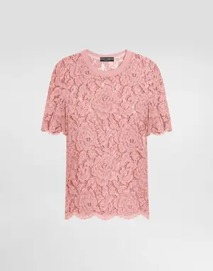 Dolce & Gabbana Lace Up T-shirts For Women