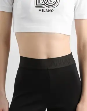 Dolce & Gabbana Technical Jersey Leggings With Branded Elastic Pants And Shorts Fabric