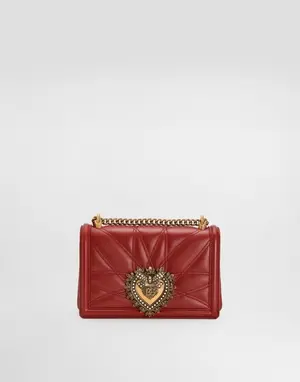 Dolce & Gabbana Medium Devotion Shoulder Bag Shoulder And Crossbody Bags Leather - Red