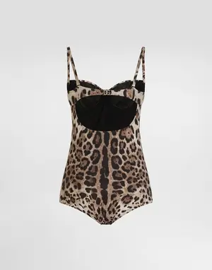 Dolce & Gabbana Animal Print One-piece Swimsuit