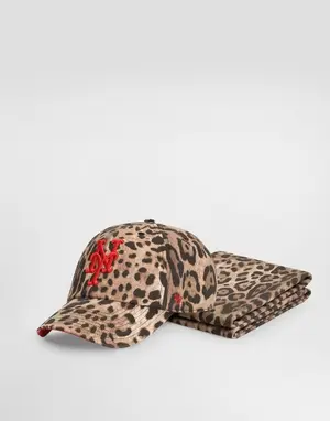 Dolce & Gabbana X ’47 New York Mets Leo-print Balaclava Hats And Gloves Animal Print - Multicolor