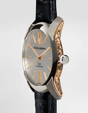 Dolce & Gabbana Dg7 Gattopardo Watch Watches - Silver