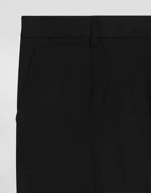 Dolce & Gabbana Virgin Wool Trousers - Black