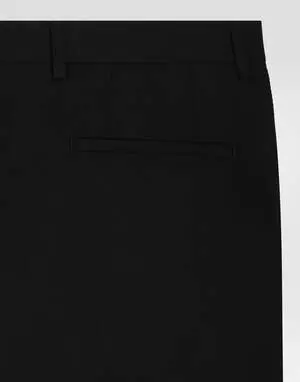 Dolce & Gabbana Virgin Wool Trousers - Black