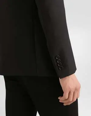Dolce & Gabbana Single-breasted Taormina Wool Jacket Suits And Blazers - Black