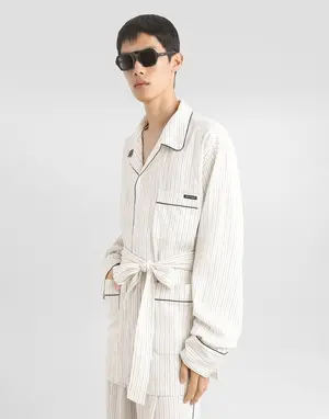 Dolce & Gabbana Linen-silk Vanity Robe Shirts