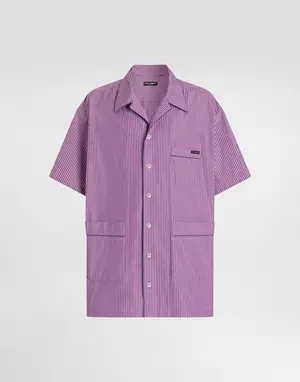 Dolce & Gabbana Hawaii Striped Poplin Shirt Shirts - Multicolor