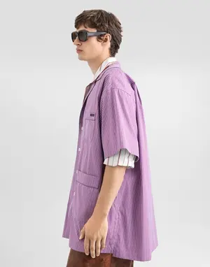 Dolce & Gabbana Hawaii Striped Poplin Shirt Shirts