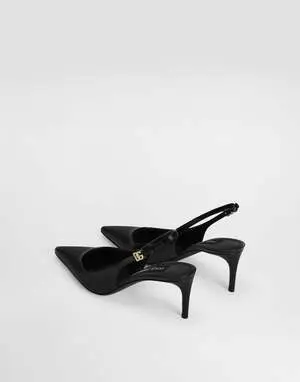 Dolce & Gabbana Patent Leather Slingbacks Pumps And Slingback Leather