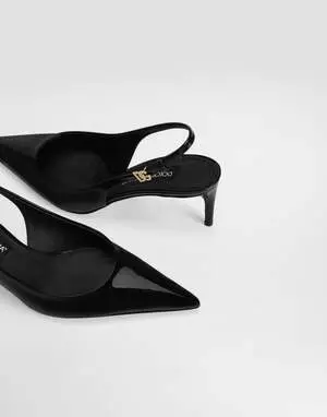 Dolce & Gabbana Patent Leather Slingbacks Pumps And Slingback Leather