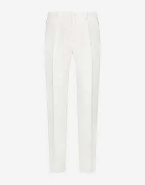 Dolce & Gabbana Linen Pants Pants And Shorts - White
