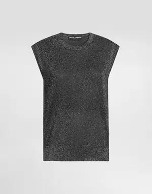 Dolce & Gabbana Metallic Viscose Tank Top Sweaters And Cardigans - Multicolor
