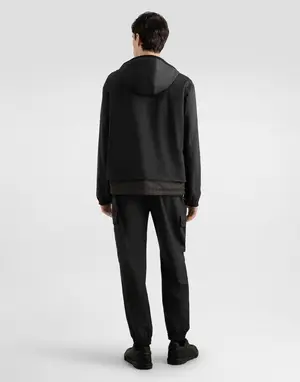 Dolce & Gabbana Wool Canvas Hooded Jacket Coats And Jackets Gray