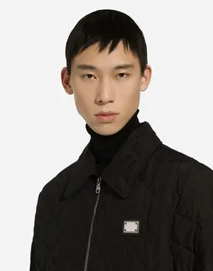 Dolce & Gabbana Quilted Jacket Coats And Jackets - Black