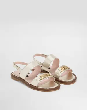 Dolce & Gabbana Laminated Nappa Leather Sandals