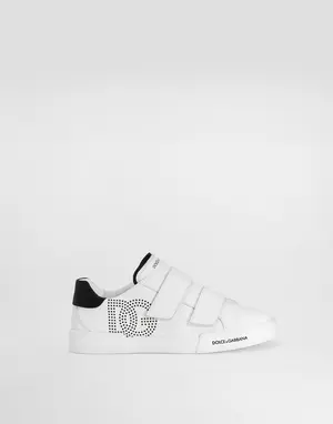 Dolce & Gabbana Nappa Calfskin Sneakers Shoes Black - Multicolor
