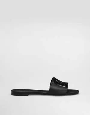 Dolce & Gabbana Beachwear - Slides And Mules Rubber 40 Black