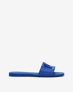 Dolce & Gabbana Beachwear Slides And Mules Rubber - Blue
