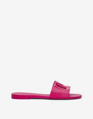 Dolce & Gabbana Beachwear Slides And Mules Rubber - Fuchsia