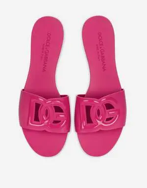 Dolce & Gabbana Beachwear Slides And Mules Rubber - Fuchsia