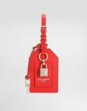 Dolce & Gabbana Calfskin Name Tag Bag Accessories Leather - Red