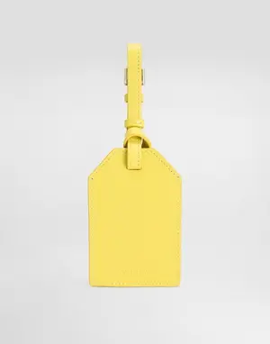 Dolce & Gabbana Calfskin Name Tag Bag Accessories Leather - Yellow