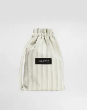 Dolce & Gabbana Striped Poplin Crossbody Bag Shoppers - Multicolor