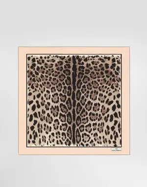 Dolce & Gabbana Leopard-print Twill Scarf Scarves And Silks - Animal Print