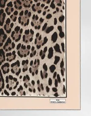 Dolce & Gabbana Leopard-print Twill Scarf Scarves And Silks - Animal Print