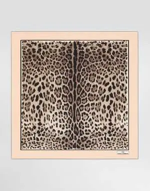 Dolce & Gabbana Leopard-print Twill Scarf Scarves And Silks - Animal Print