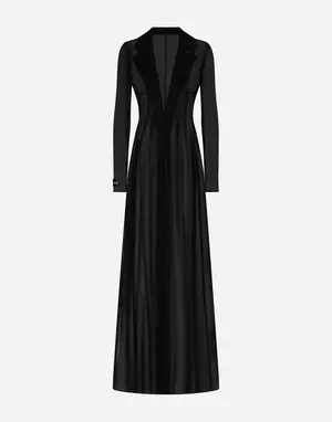 Dolce & Gabbana Silk Chiffon Duster Coat Coats And Jackets Silk
